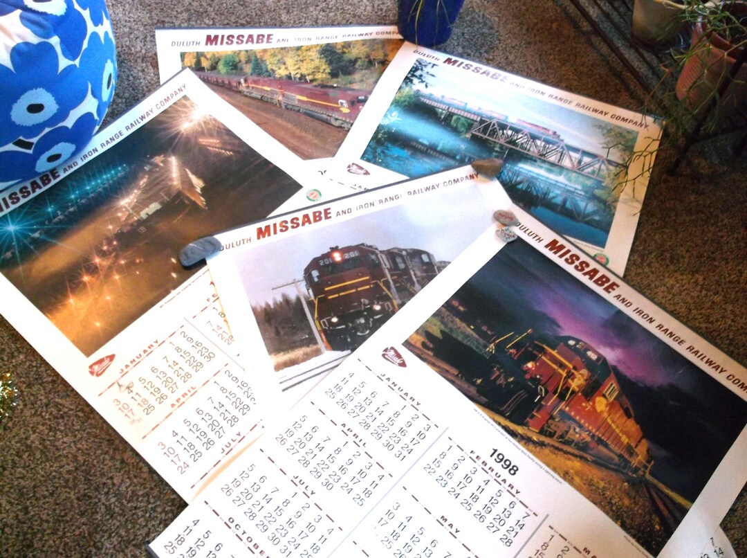 Vintage Railroad Calendars: Large Duluth Missabe and Iron Range Poster ...