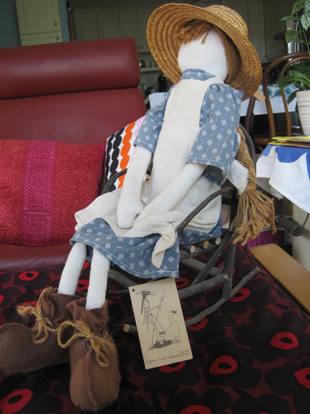 Vintage Finnish Cloth Doll: Handcrafted Lydia the Herder, 24" - Etsy