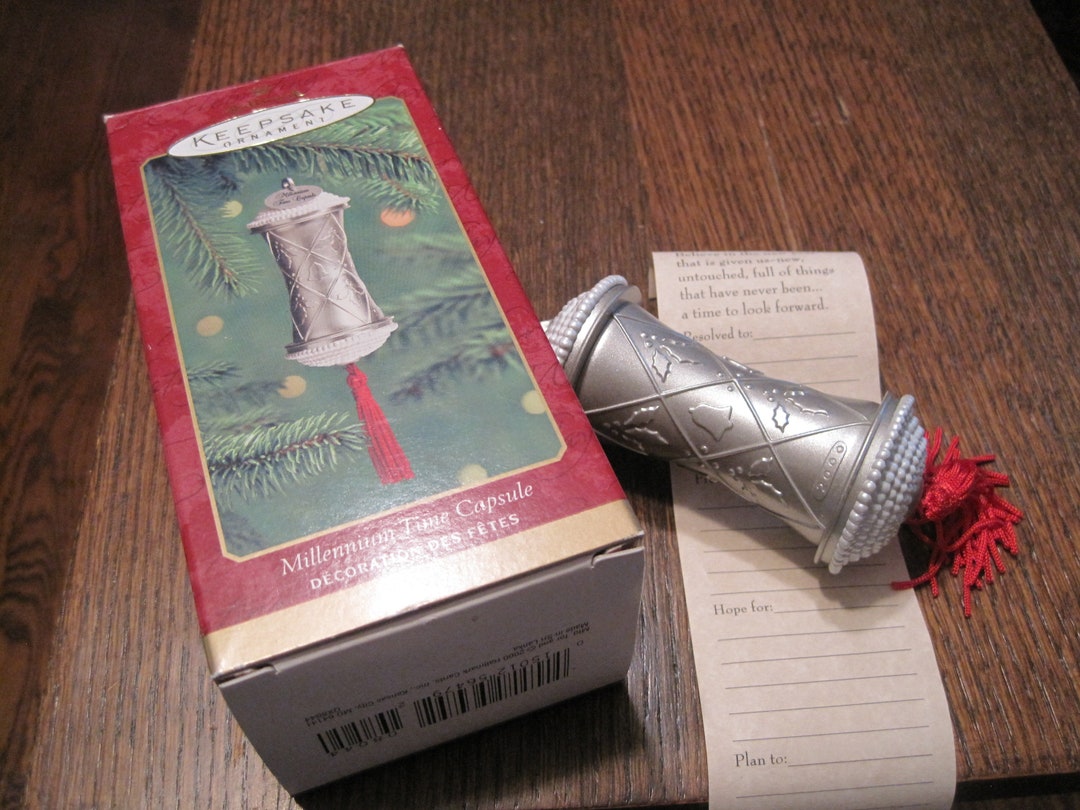 Vintage Hallmark Millennium Time Capsule Christmas Ornament - Dated ...
