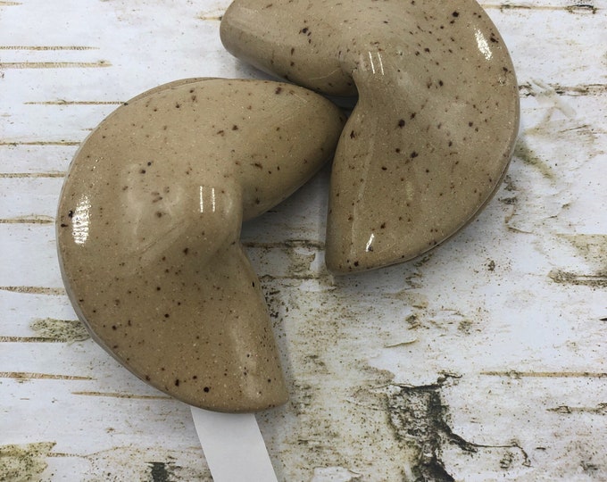 Fortune Cookie - Handmade 2 Inch Ceramic Fortune Cookie - Etsy