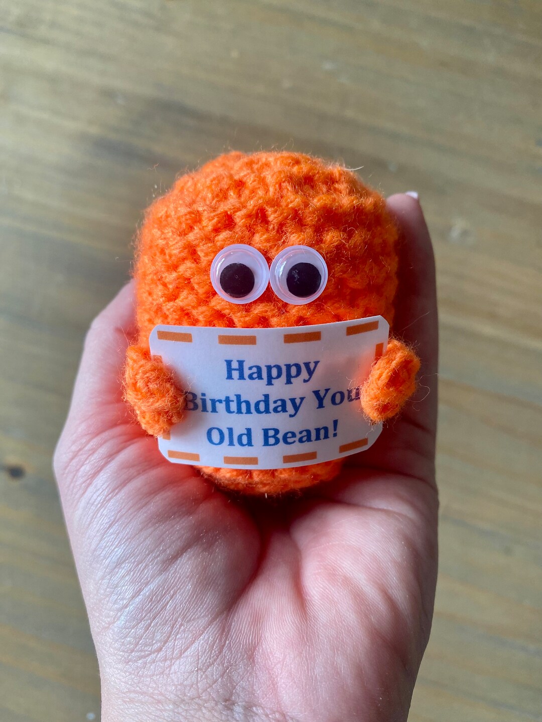 Knitted Baked Bean Buddy Positive Plush Funny Quirky Unique - Etsy UK