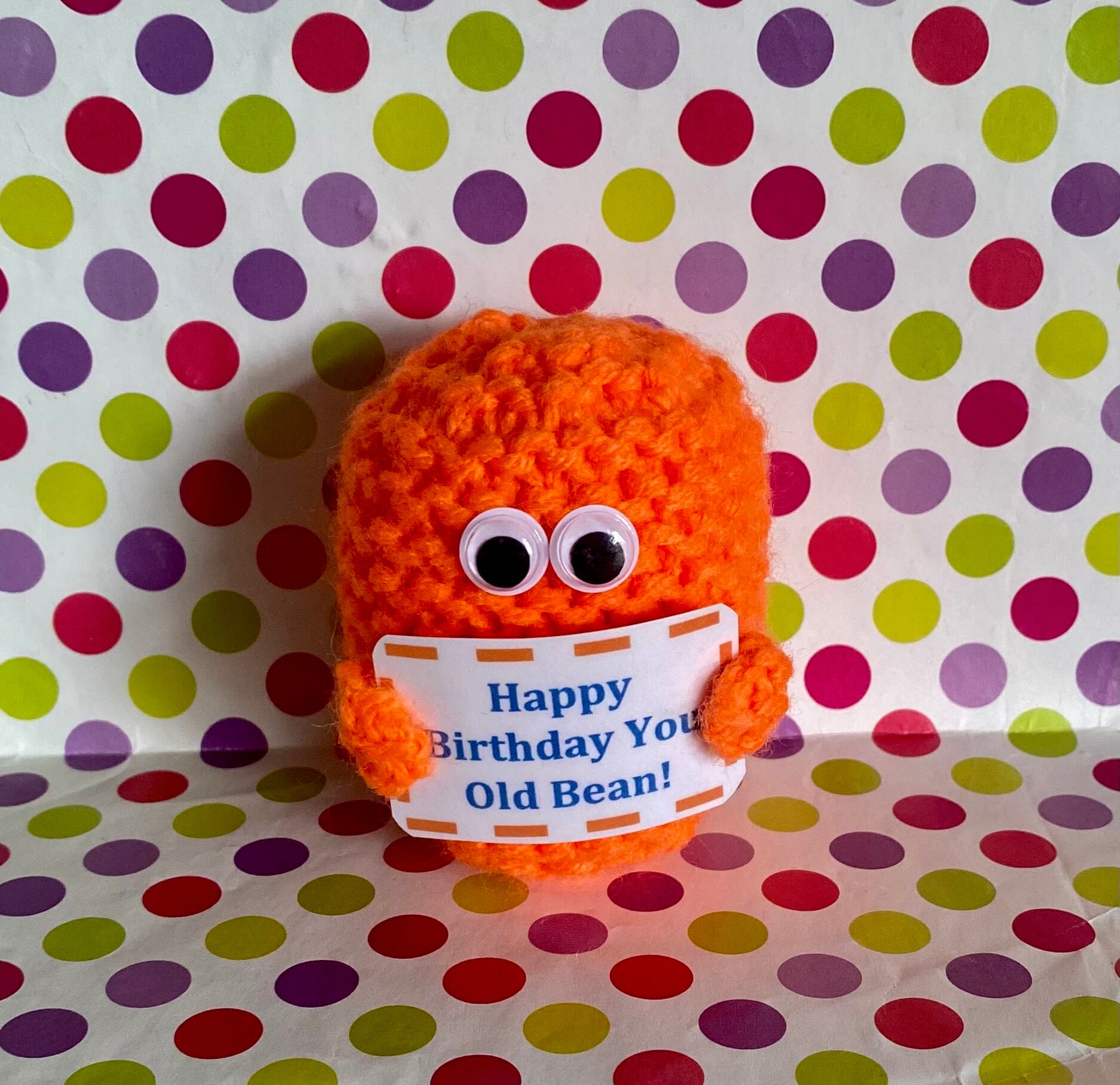 Knitted Baked Bean Buddy Positive Plush Funny Quirky Unique - Etsy UK