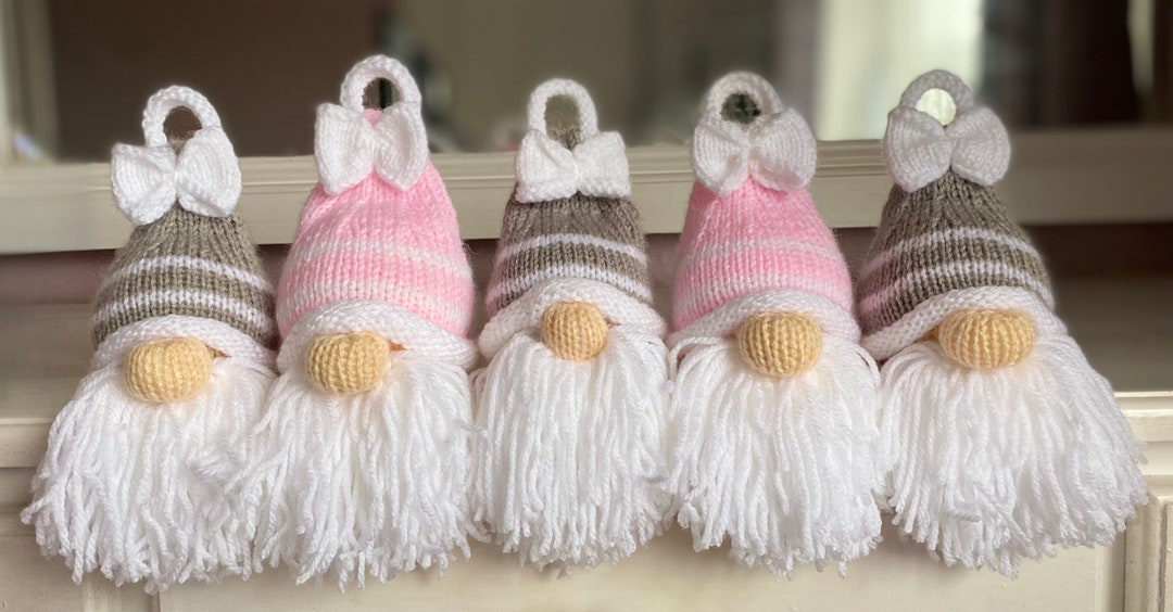 Christmas Gonk Tree Decoration - Knitted Gonk - Gnome - Festive - Cute ...