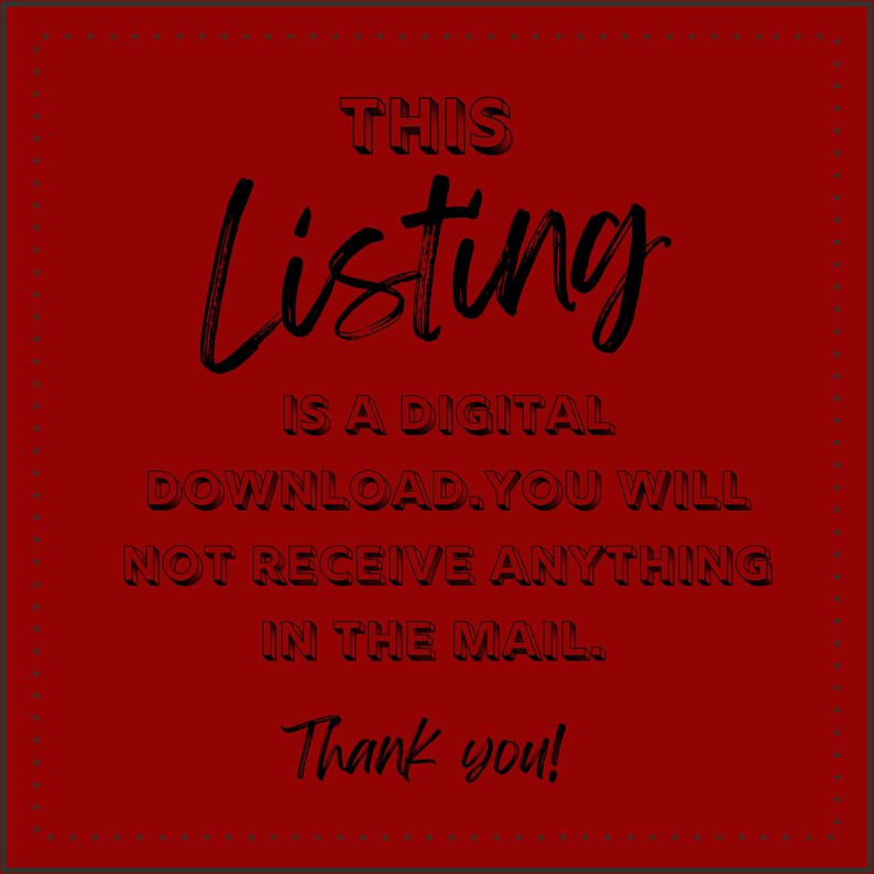 Horror Birthday Card Digital Download PNG - Etsy