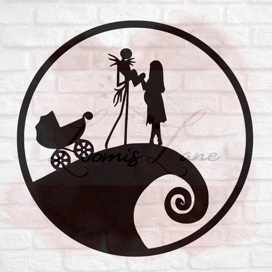 Expecting a Little Nightmare Cake Topper Image - Etsy