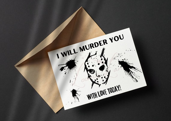 Jason Voorhees Card Design - Etsy