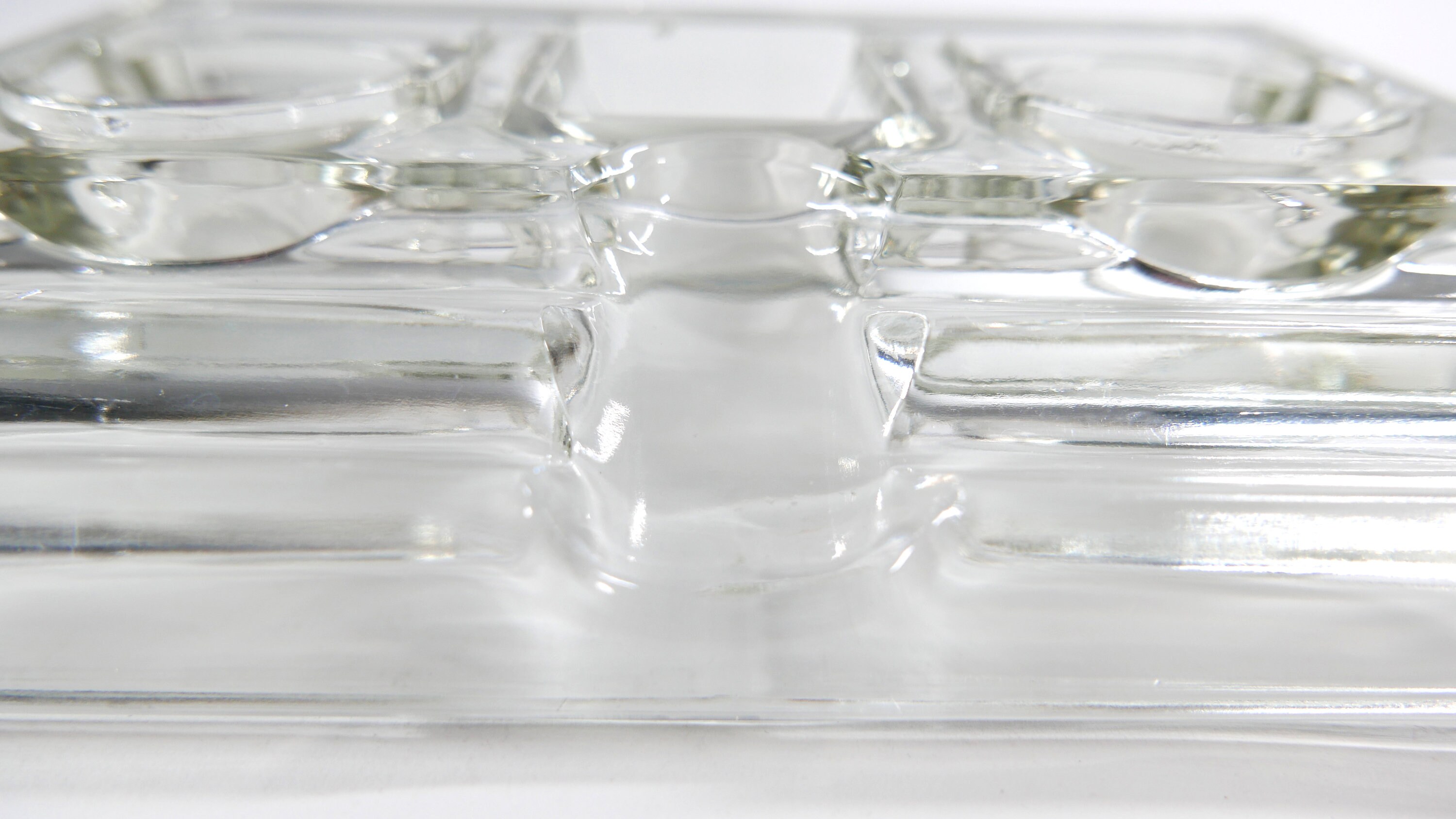 Antique Clear Pressed Glass Inkstand - Etsy