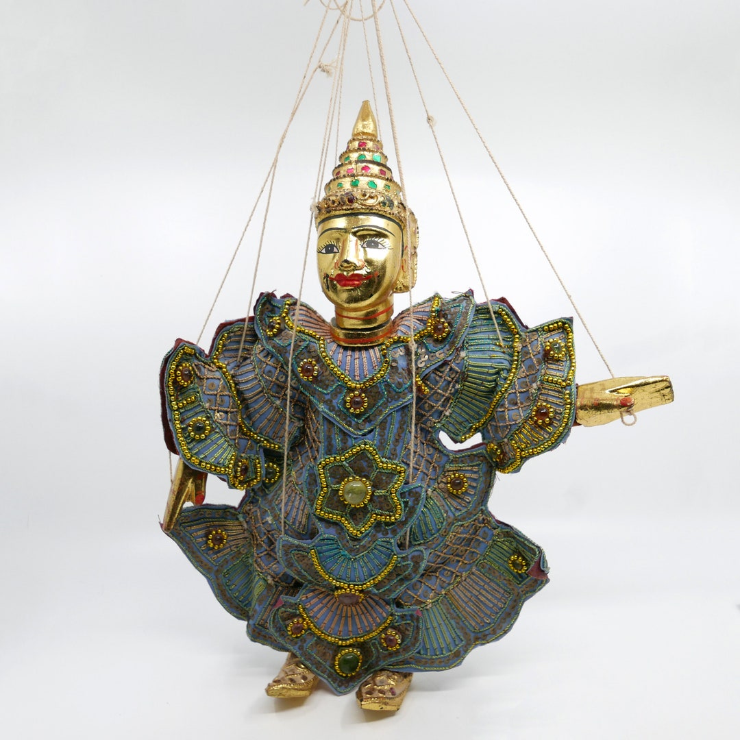 Vintage Hand Crafted Burmese Thagyar Ming King of the Celestial Beings ...