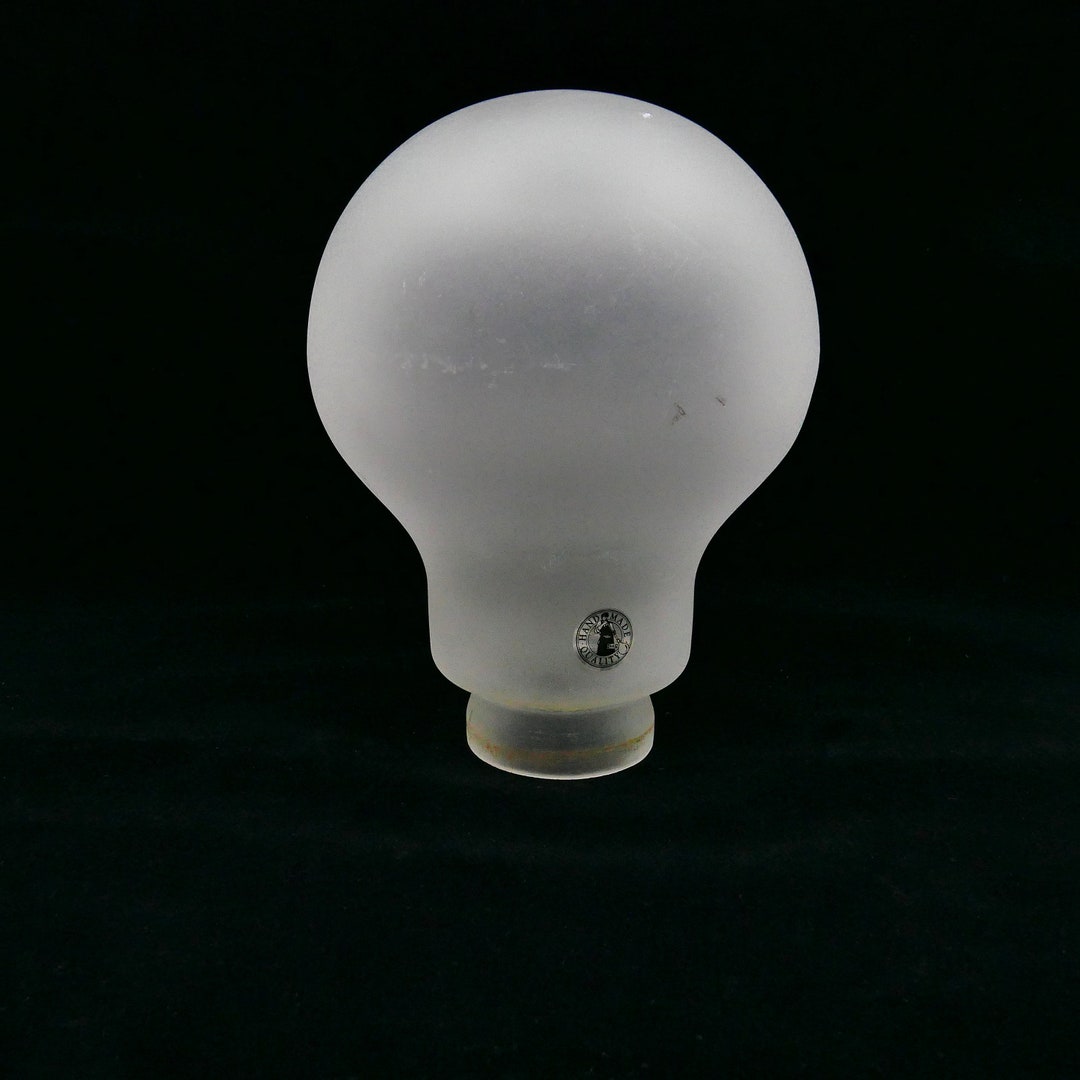 Vintage Ikea Blinda Frosted Glass Light Bulb Shape Lamp Shade - Hand ...
