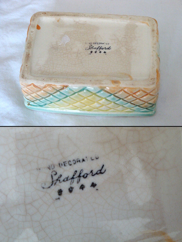 Vintage Fine Bone China Shafford Trinket Box With Rooster Lid - Etsy