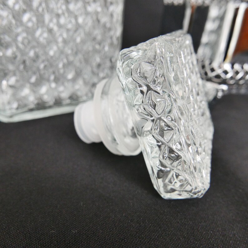 Vintage Queen Anne Tableware Cut Glass Whisky Decanter With Silver ...