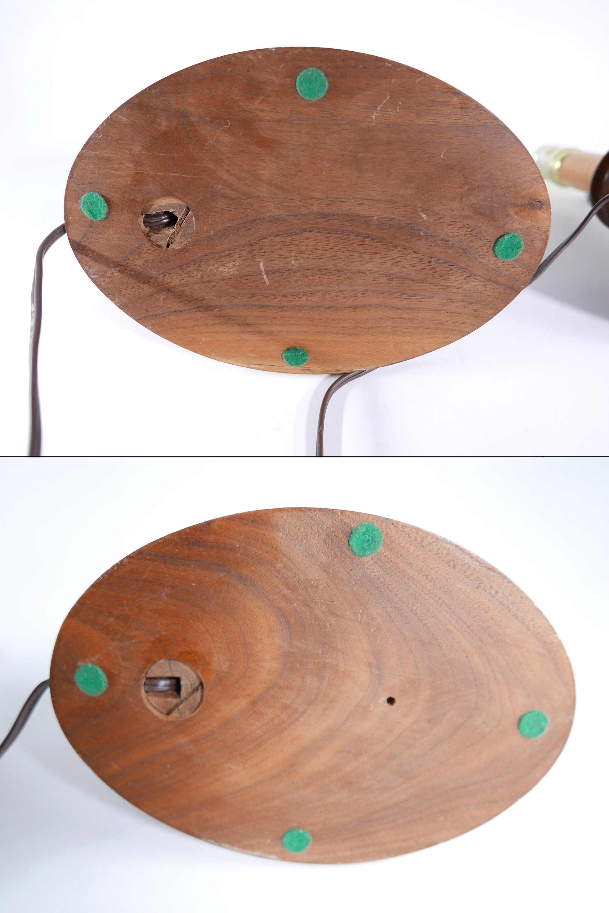 Vintage Children Wood Table Lamps With Hummel Style Boy and Girl ...