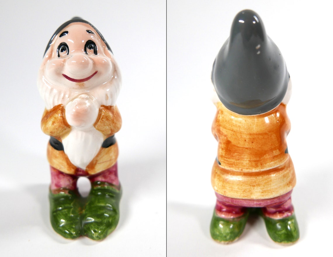 Vintage Hand Painted ©walt Disney Prod. Ceramic Snow White Dwarfs ...
