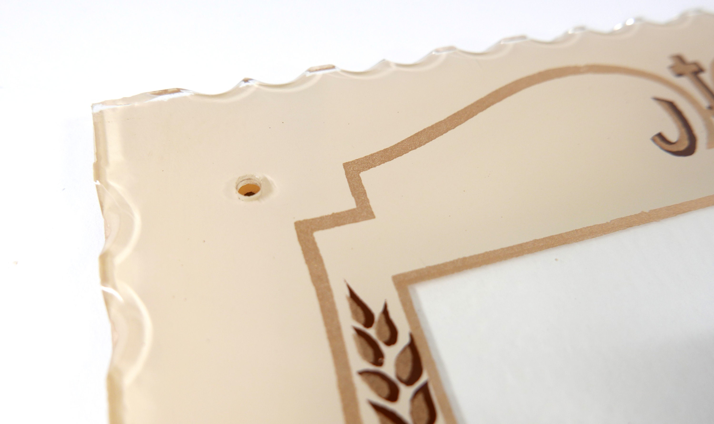 Vintage Reverse Painting Glass Religious Picture/photo Frame - Etsy