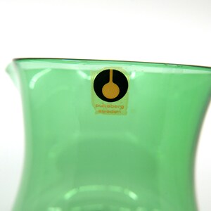 Vintage Pukeberg Green Glass and Teak Bimbo Mixer Set - Carafe ...