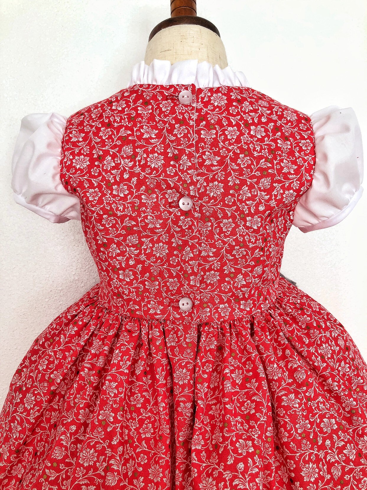 Red Ridinghood Dress with Hooded Cape Apron and Pocket Wolf | Etsy