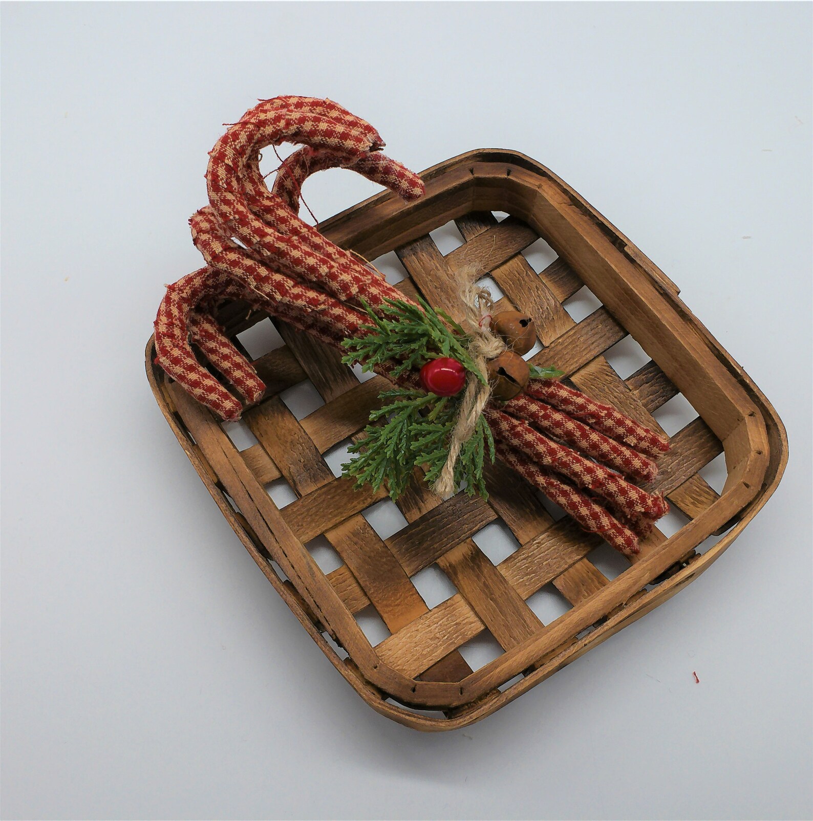 Set of Six Primitive Fabric Wrapped Candy Canes Farmhouse - Etsy