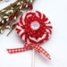 Valentine Lollipop Yo-yo Fabric Flowers. Valentine's Decor, Valentine ...