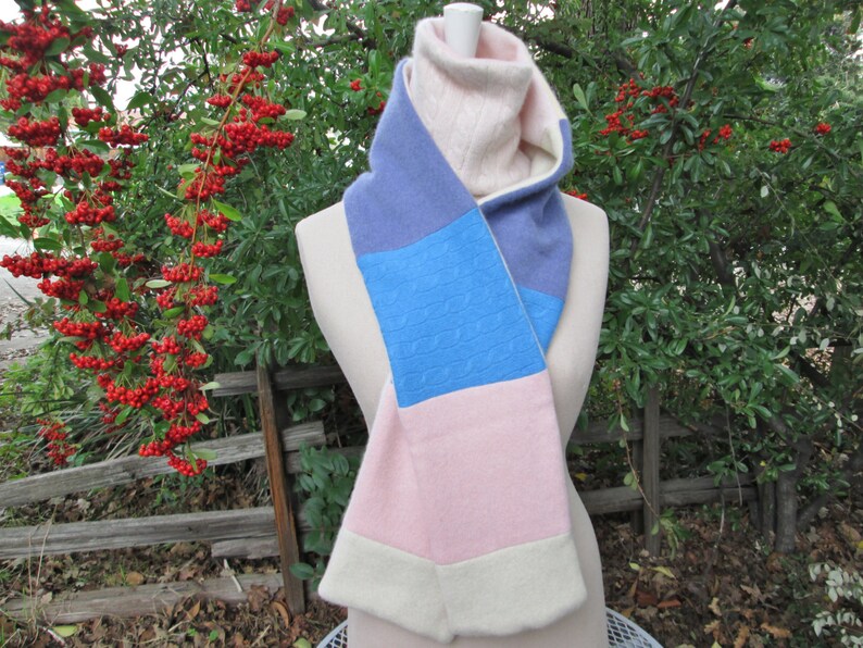 Pure Cashmere Neck Scarf . Re-purposed Up-cycled Cashmere - Etsy