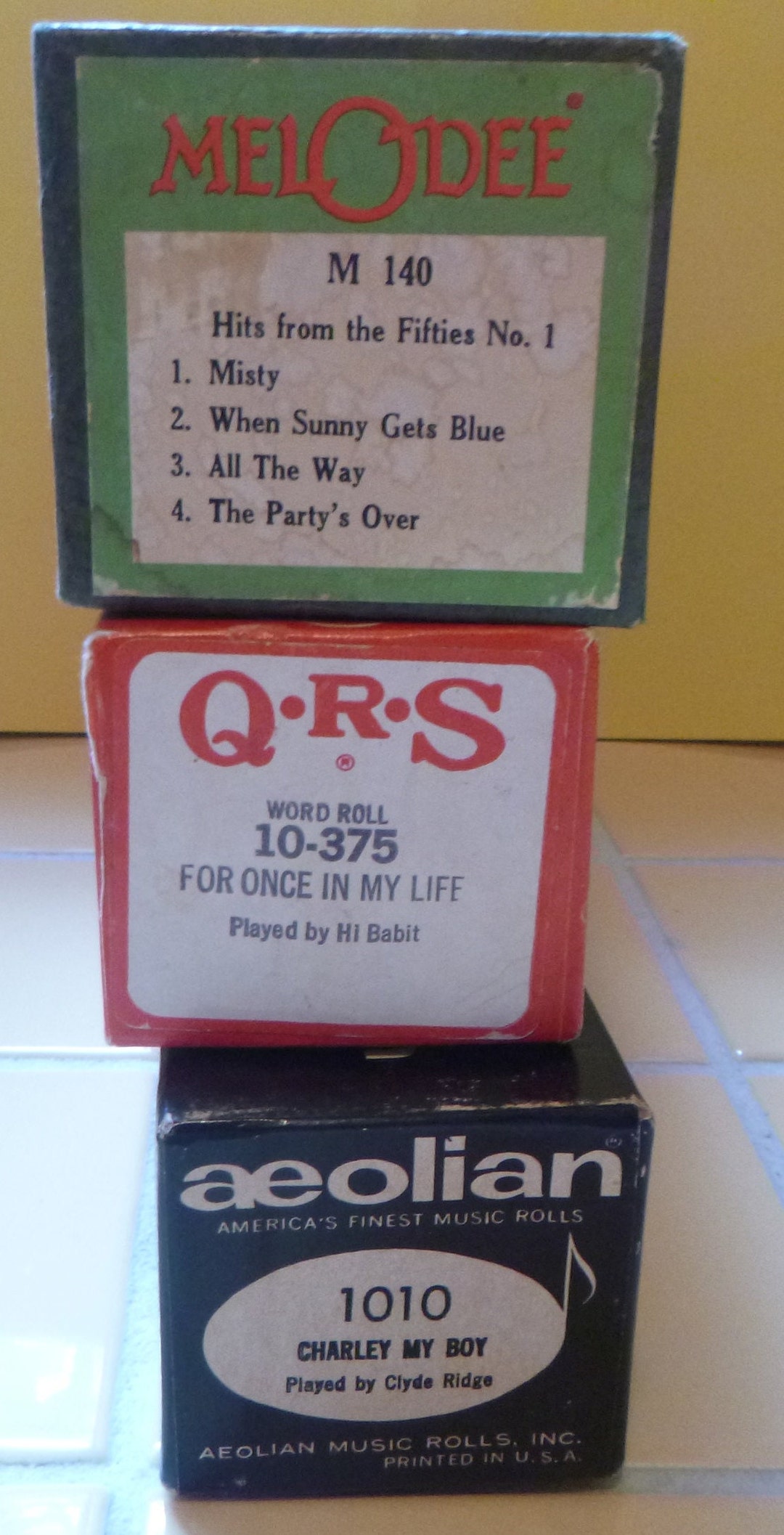 PLAYER PIANO Rolls, 3 Choices,aeolian, Q.R.S, Melodee, Charley My Boy ...