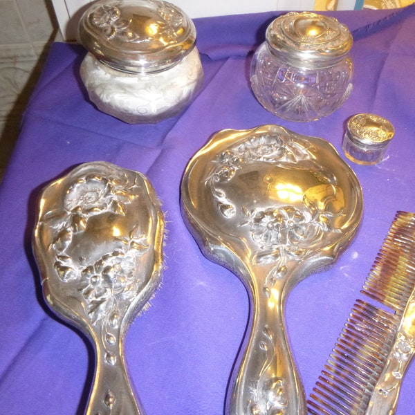 Glass Dresser Set - Etsy