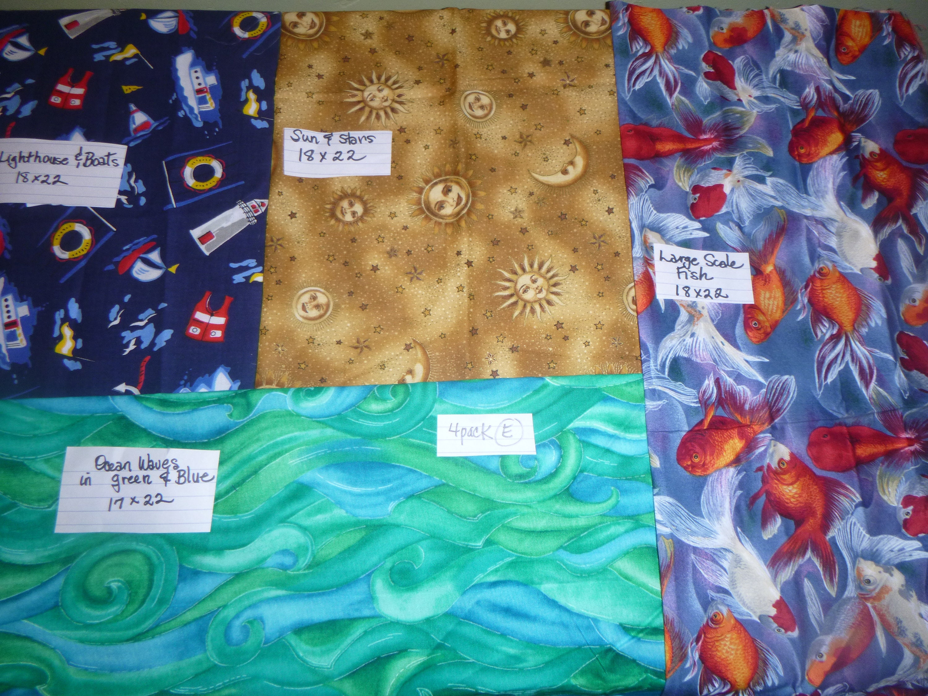 FABRIC 4 Incl Ocean-themed Boat Wave Beach Seashore - Etsy