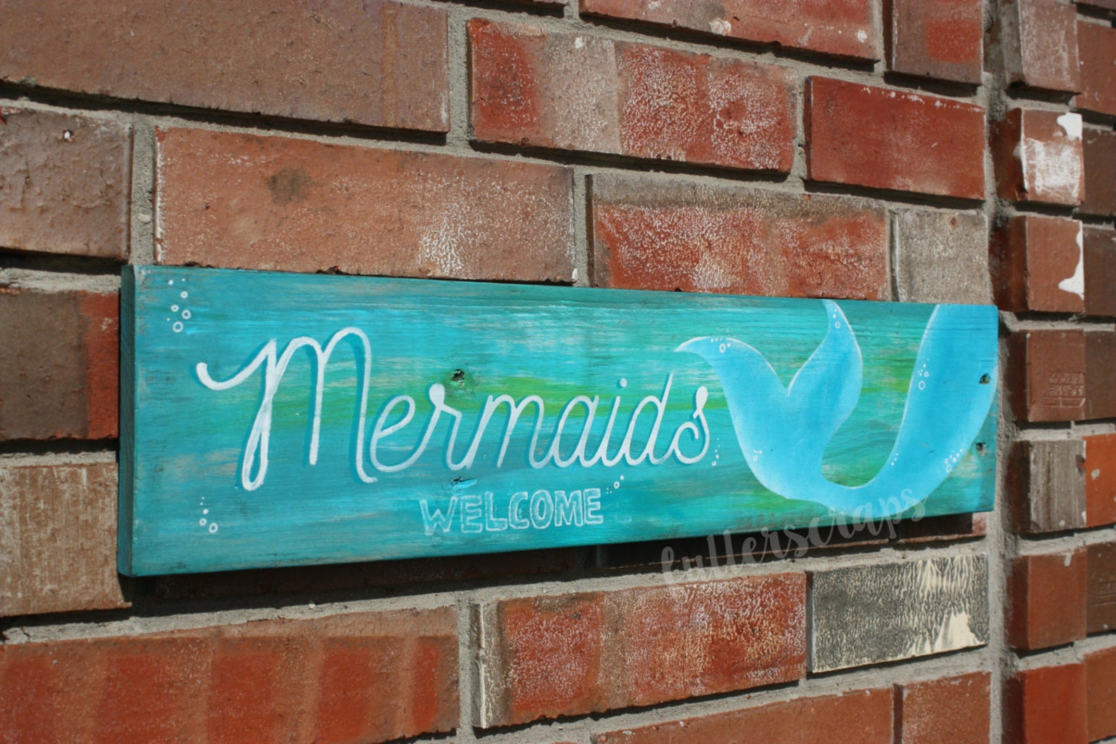Mermaids Welcome Mermaid Sign Mermaid Decor Beach Decor | Etsy
