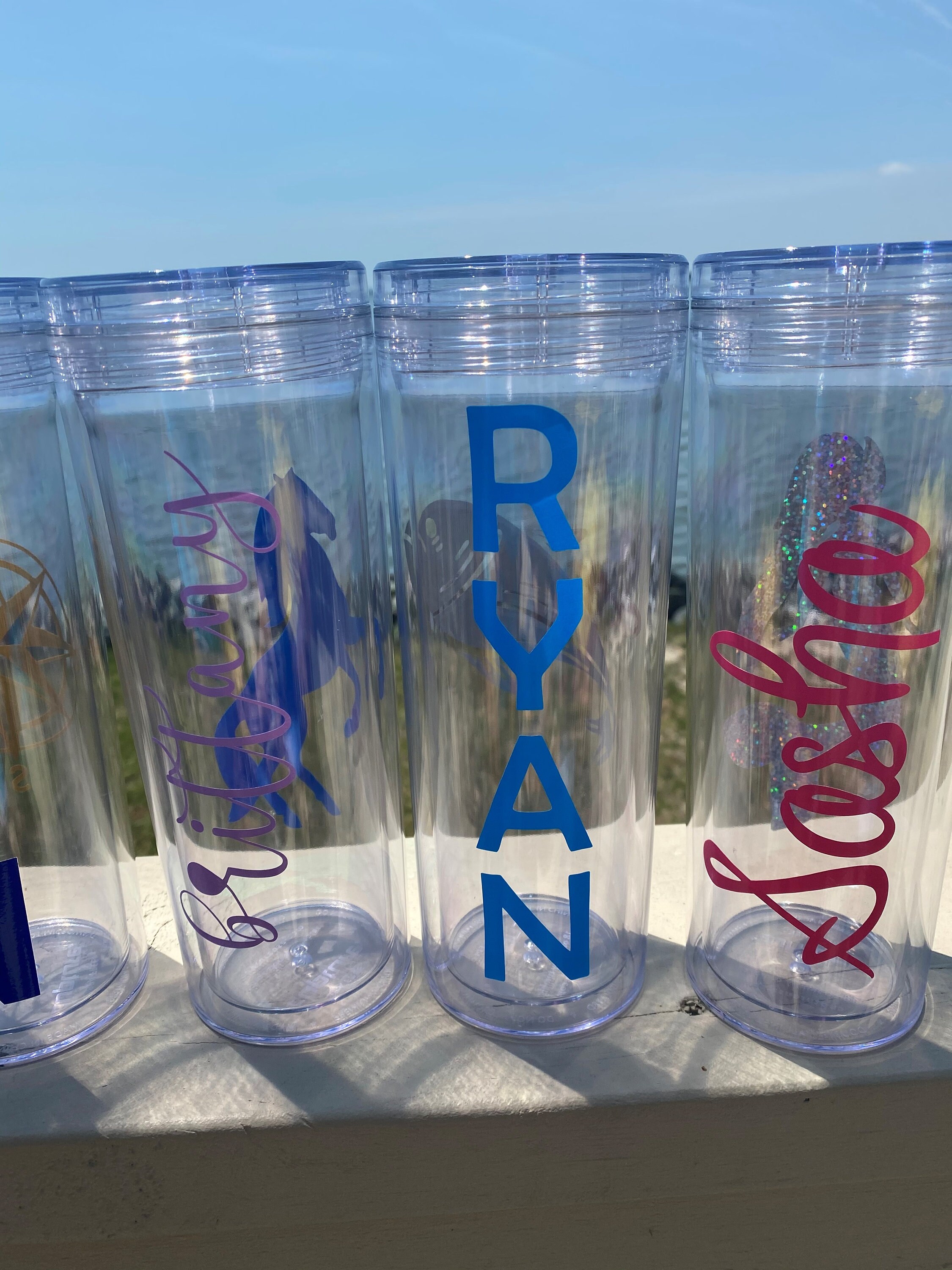 Personalized Tumbler With Straw only 1 - Etsy UK