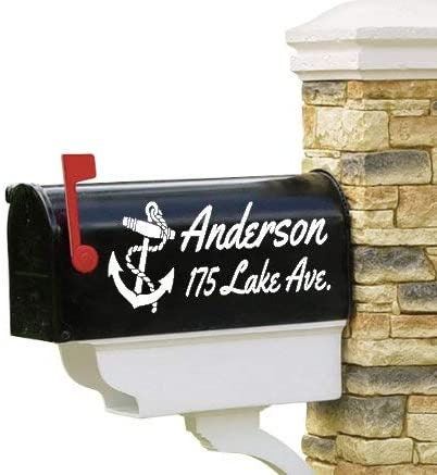 Personalized Mailbox Vinyl Decal | Etsy