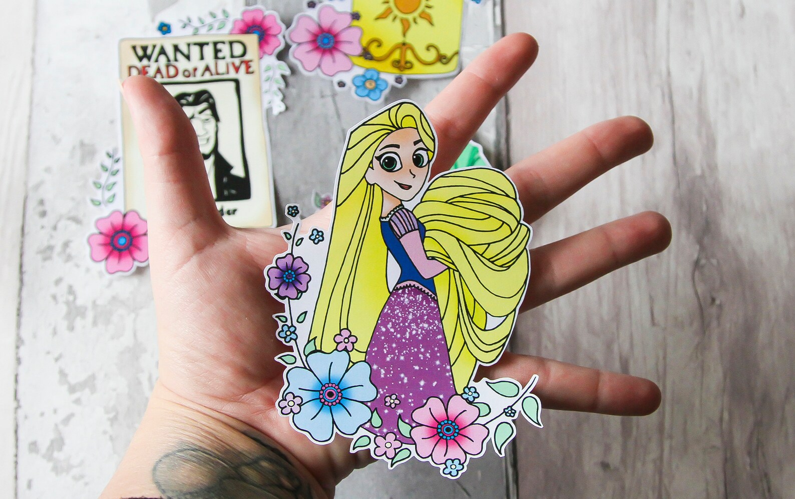 Tangled The Series Sticker Set of 4 Disney | Etsy