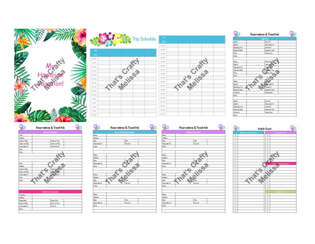 Oahu Hawaii Travel Planner - Etsy