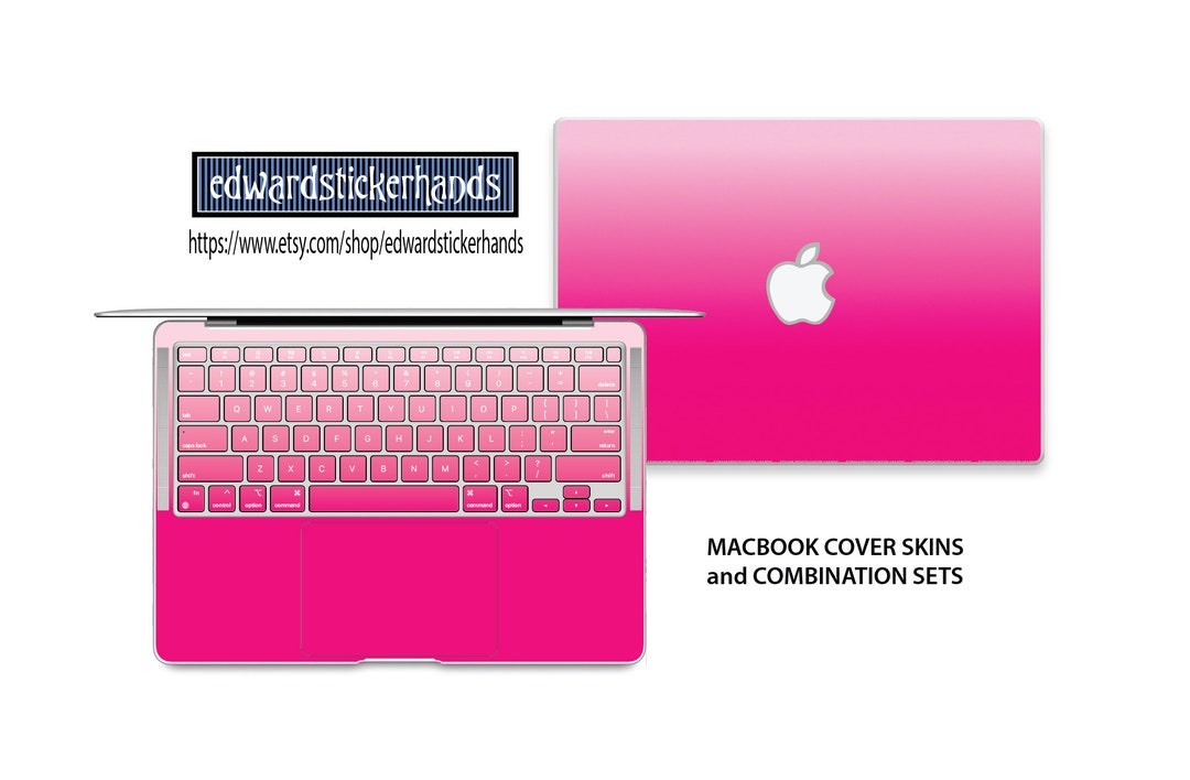 MacBook Cover Skin and Combination Sets - Cherry Pink Ombre - Etsy