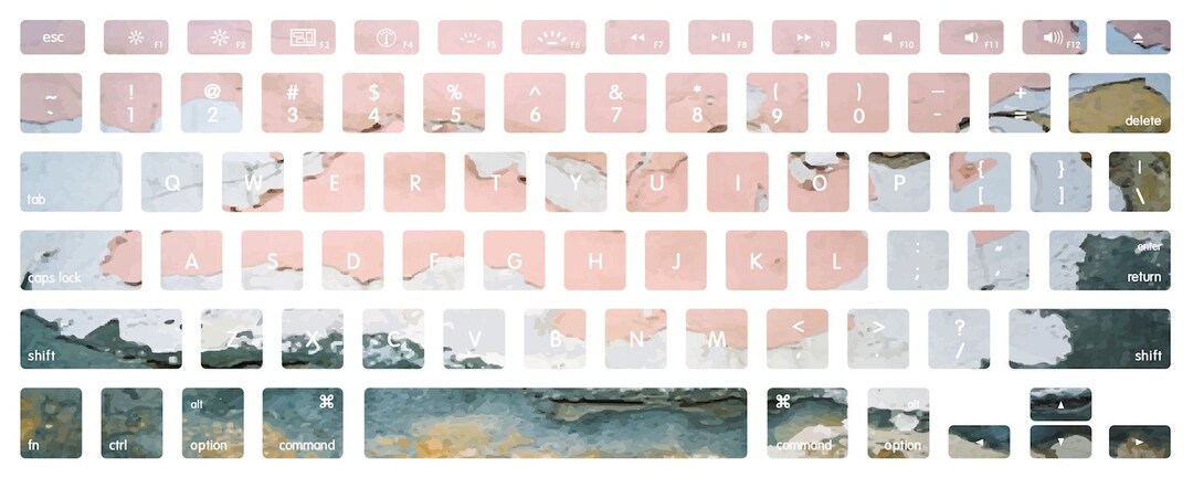 Abstract Decay MacBook Keyboard Decal Stickers - Etsy