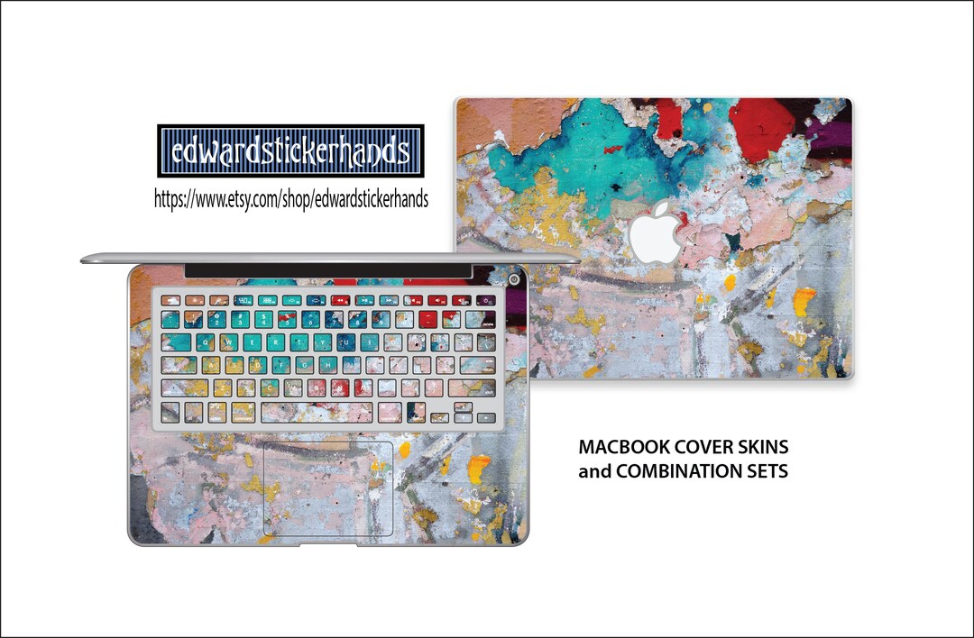 MacBook Cover Skin and Combination Sets - Colorful Graffiti Grunge ...