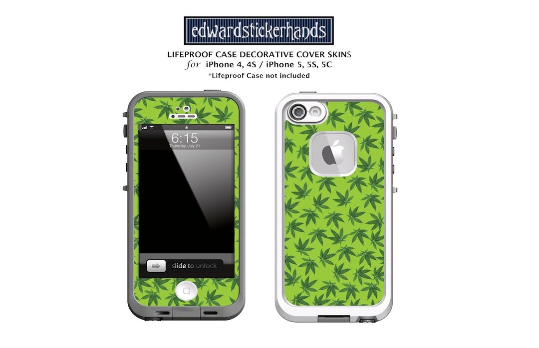 Lifeproof Case Weed Pattern Decorative Cover Skin Decal for Iphones! - Etsy