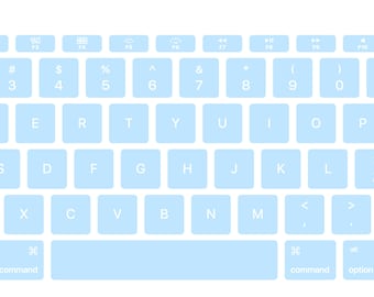 Blue Galaxy Keyboard Stickers Laptop Keyboard Cover Vinyl MacBook ...