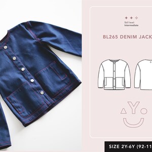 Denim Blouse | Denim Jacket | AYO Sewing Pattern | Baby & Kids | 2Y-6Y ...