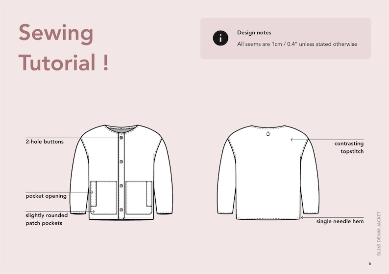 Denim Blouse | Denim Jacket | AYO Sewing Pattern | Baby & Kids | 2Y-6Y ...