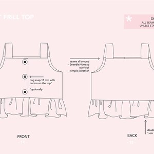 ADULT SIZES *** Top With a Frill | Top With Buttons | Quick Sew | PDF ...