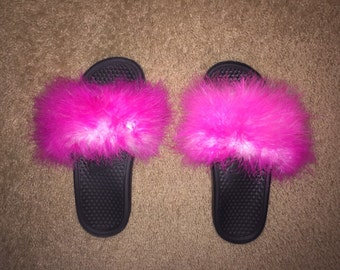 Fluffy slides | Etsy