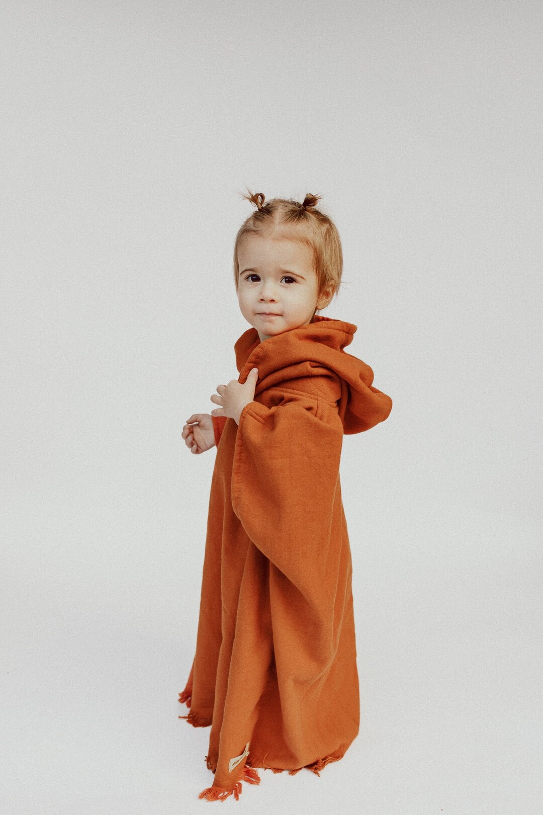 Kids Towel Poncho || Rust - Etsy