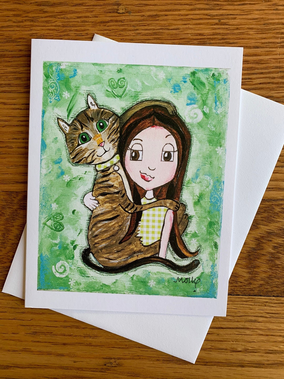 Kitty Love Greeting Card - Etsy