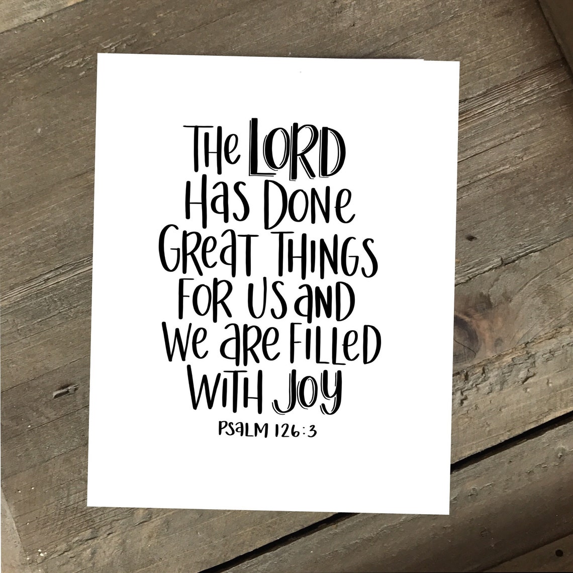 The Lord Has Done Great Things Print - Etsy