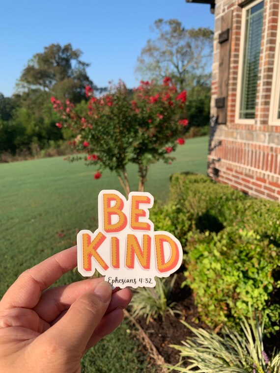 Be Kind Vinyl Sticker - Etsy