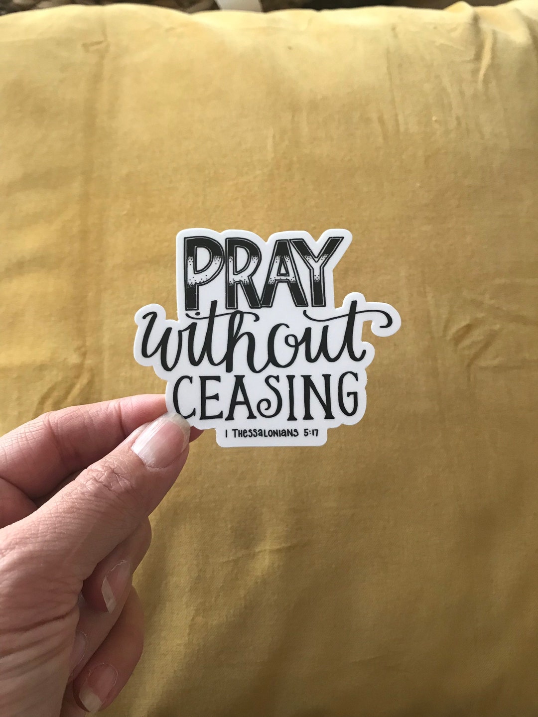 Pray Without Ceasing Vinyl Sticker - Etsy