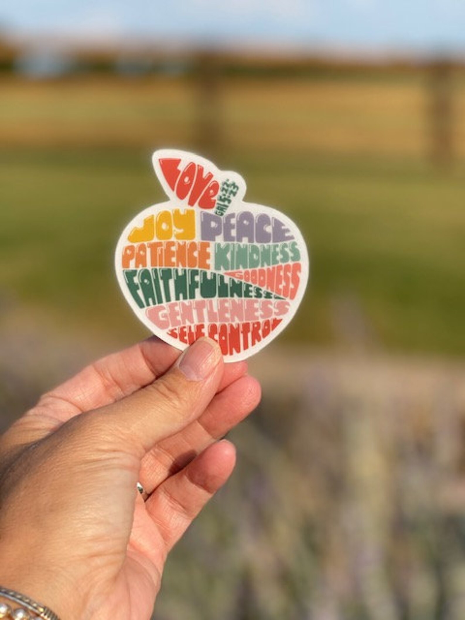 Fruits of the Spirit Vinyl Sticker, Fruits of the Spirit Sticker - Etsy