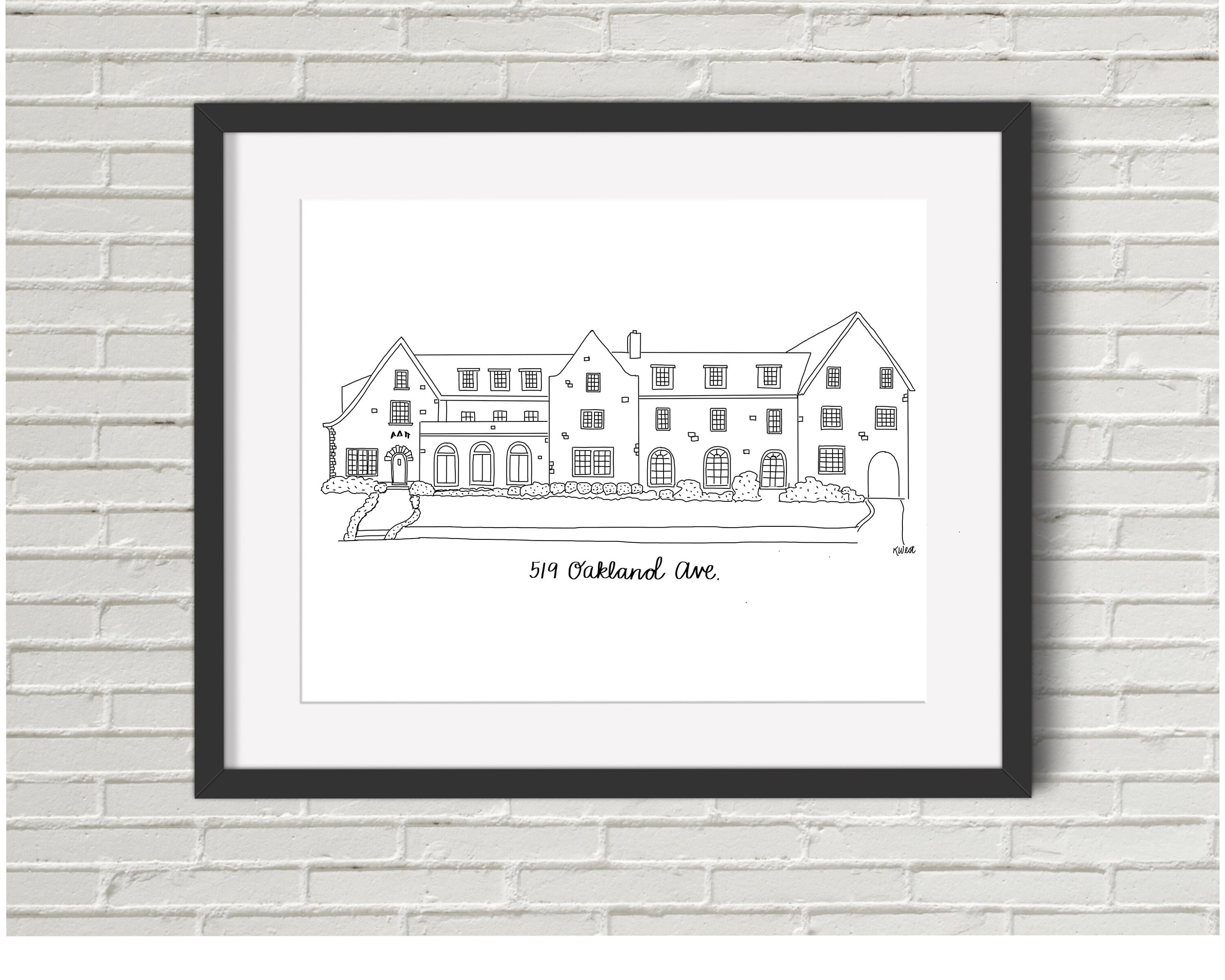 Alpha Delta Pi Sorority House, Fayetteville Arkansas - Etsy
