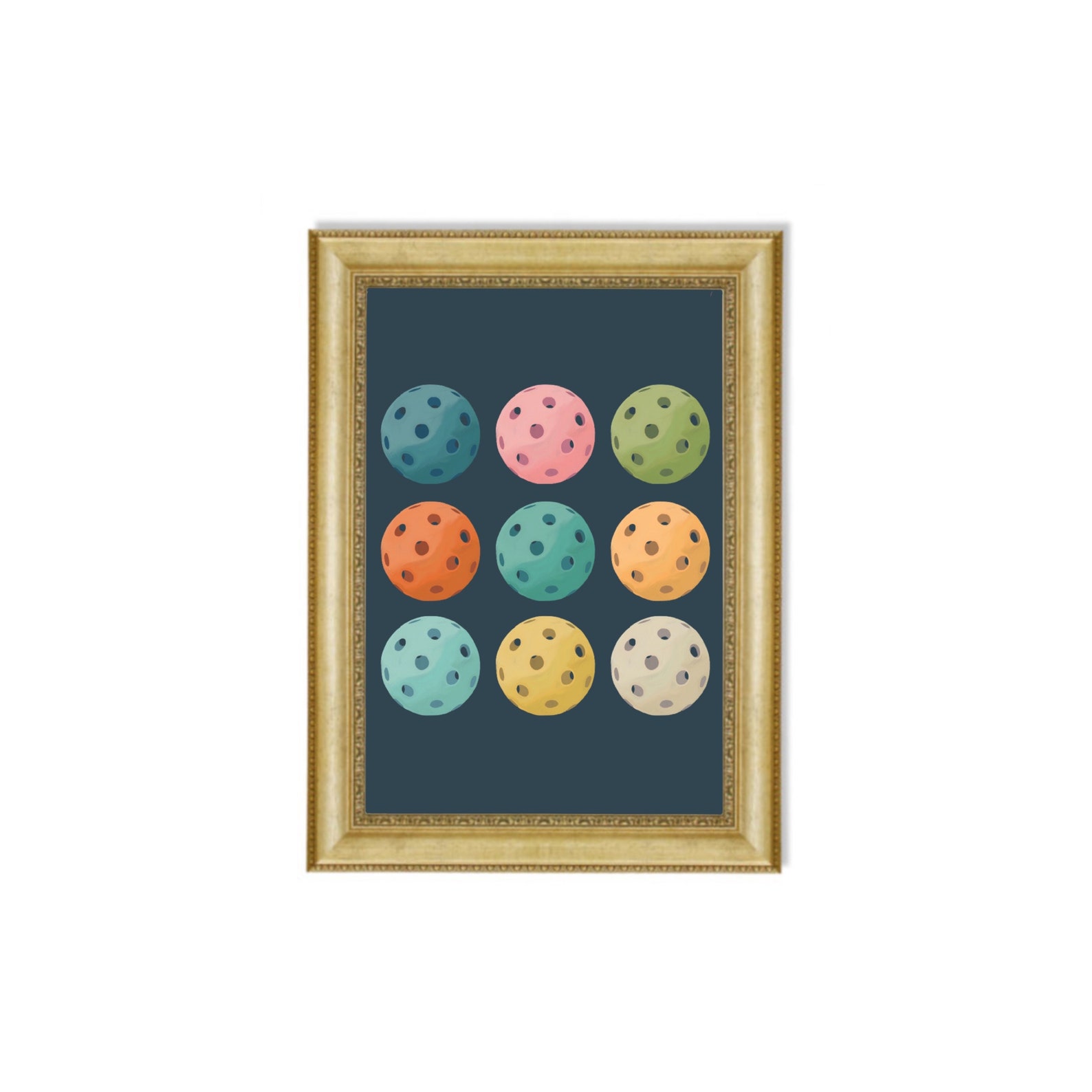 Pickleball Art Print, Set of Pickleballs, Sports Wall Art - Etsy