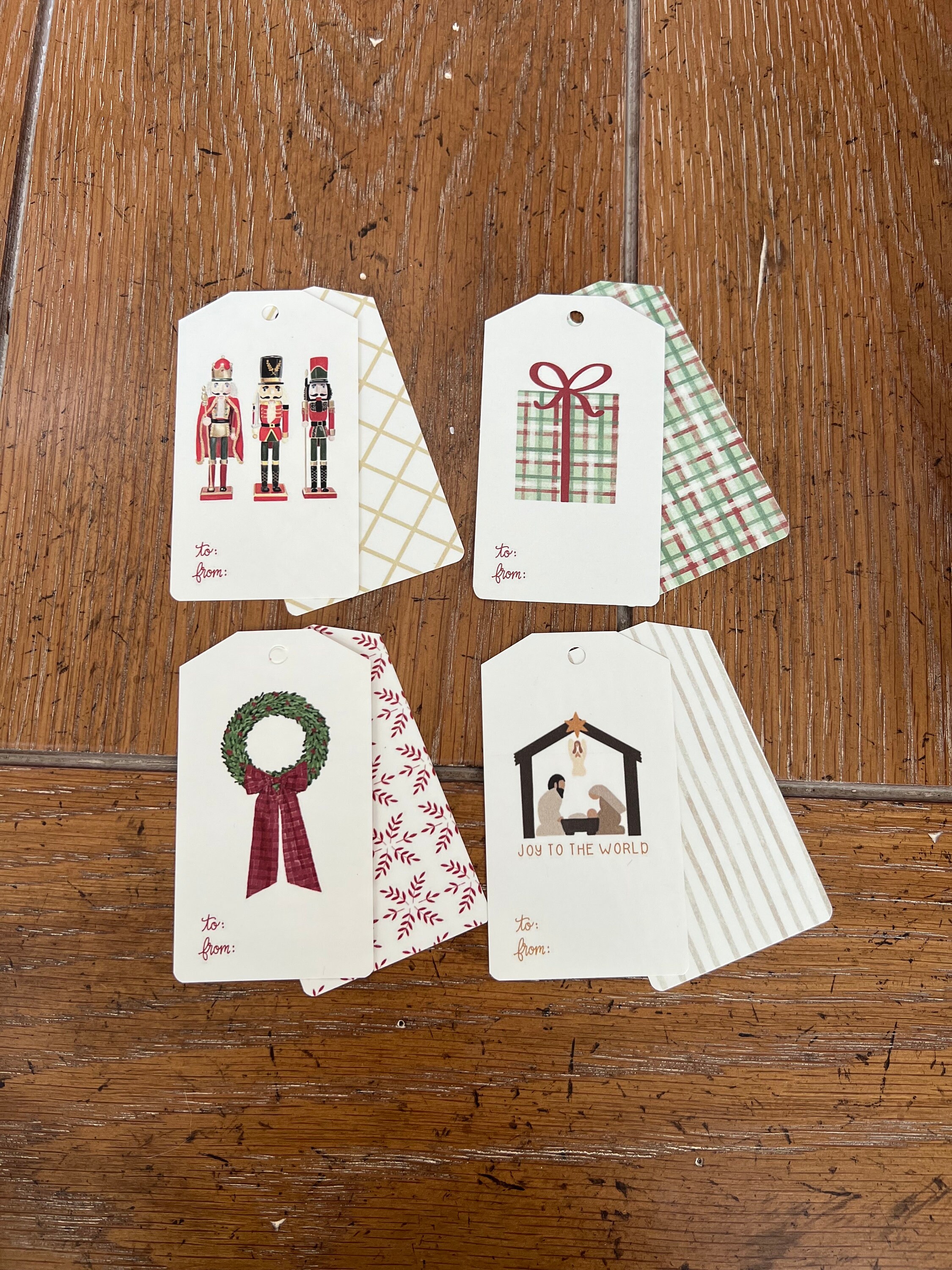 Christmas Nativity Gift Tags, Set of 10 Nativity Gift Tags, Watercolor ...