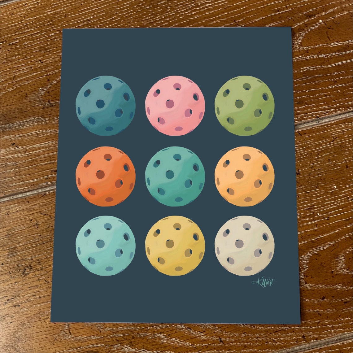 Pickleball Art Print, Set of Pickleballs, Sports Wall Art - Etsy